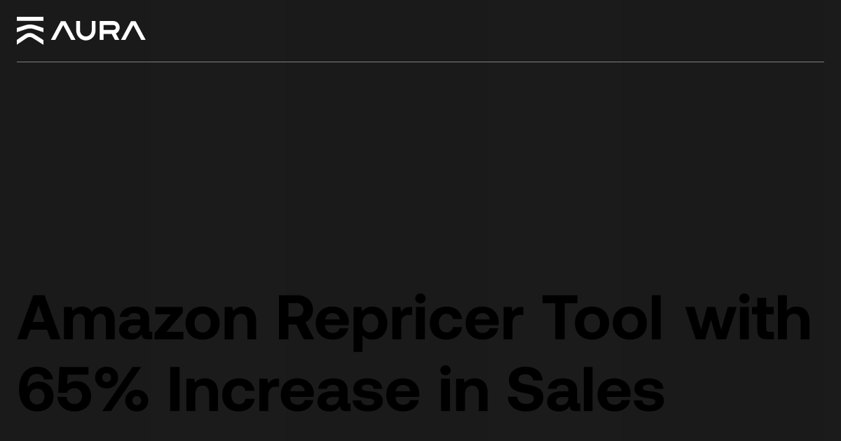 An Amazon Repricer Tool That Increases Sales