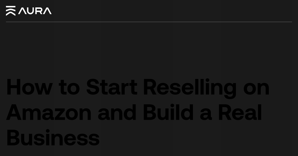 Reselling on Amazon: 7 Steps to Profitable Sales (2026)