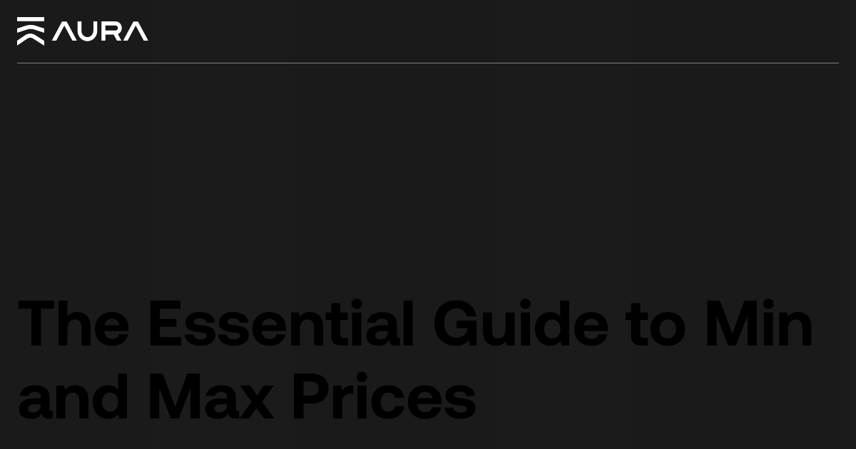 Effectively Setting Min and Max Prices on Amazon