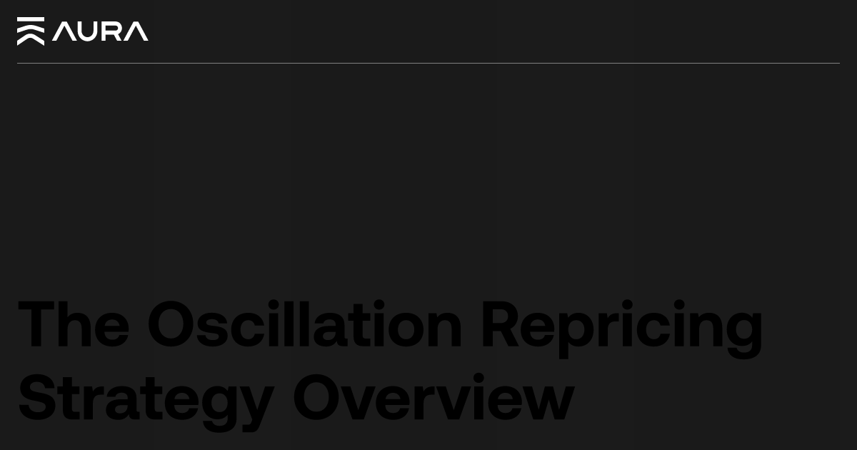 The Oscillation Repricing Strategy: Increasing Sales in 2022