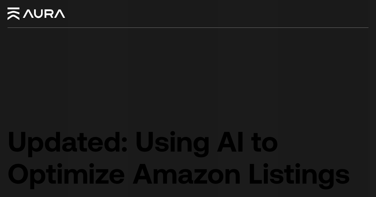 Increase Amazon Sales with AI Product Listing Optimization